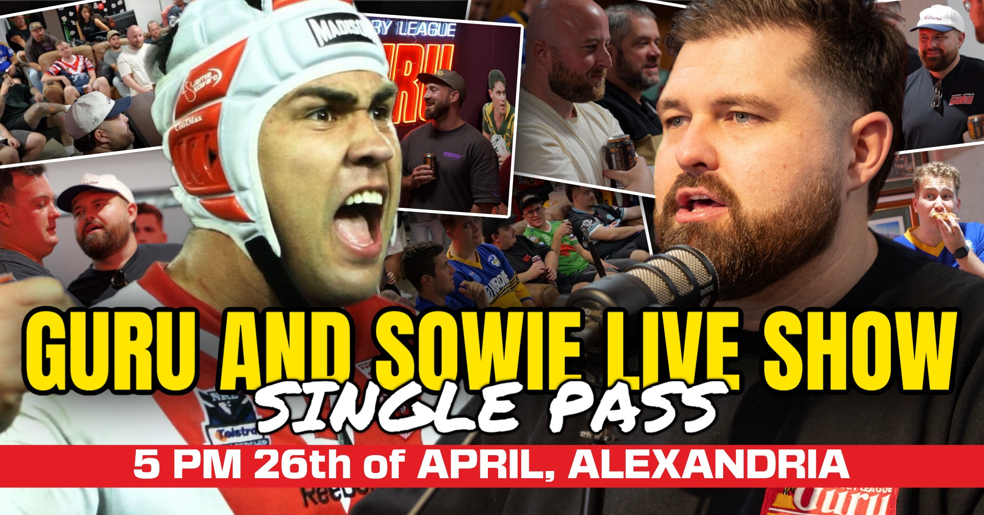 SINGLE PASS: RL Guru and Jamie Soward Live Event – Rugby League Guru